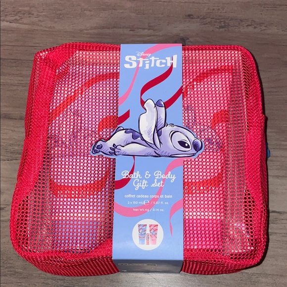 Disney | Bath & Body | Disney Stitch Bath Body Gift Set Mesh Bag Body ...